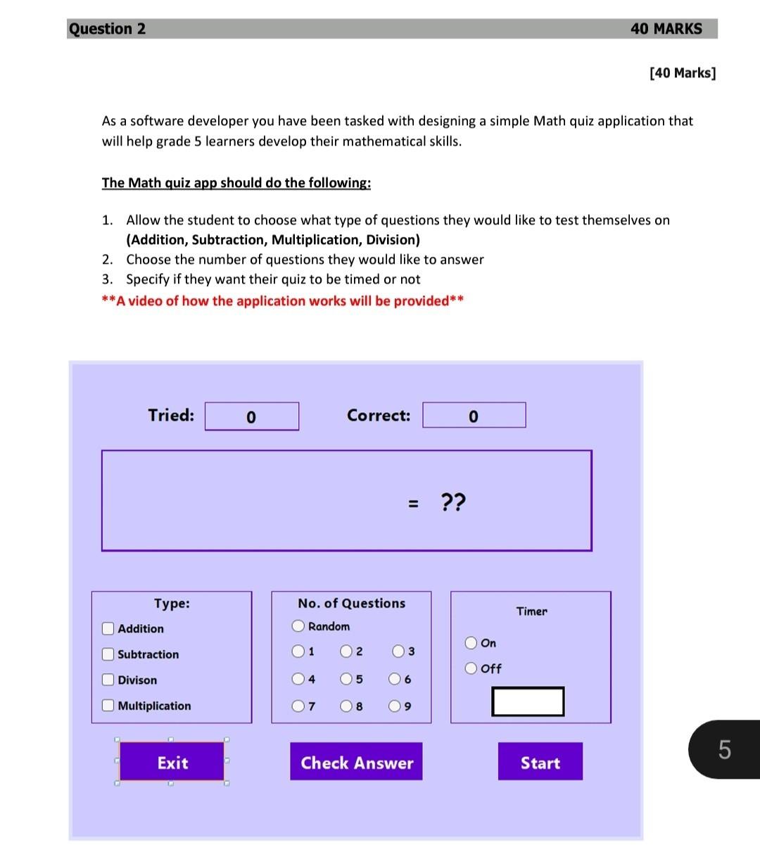 Solved Scenario You are software developer working for | Chegg.com