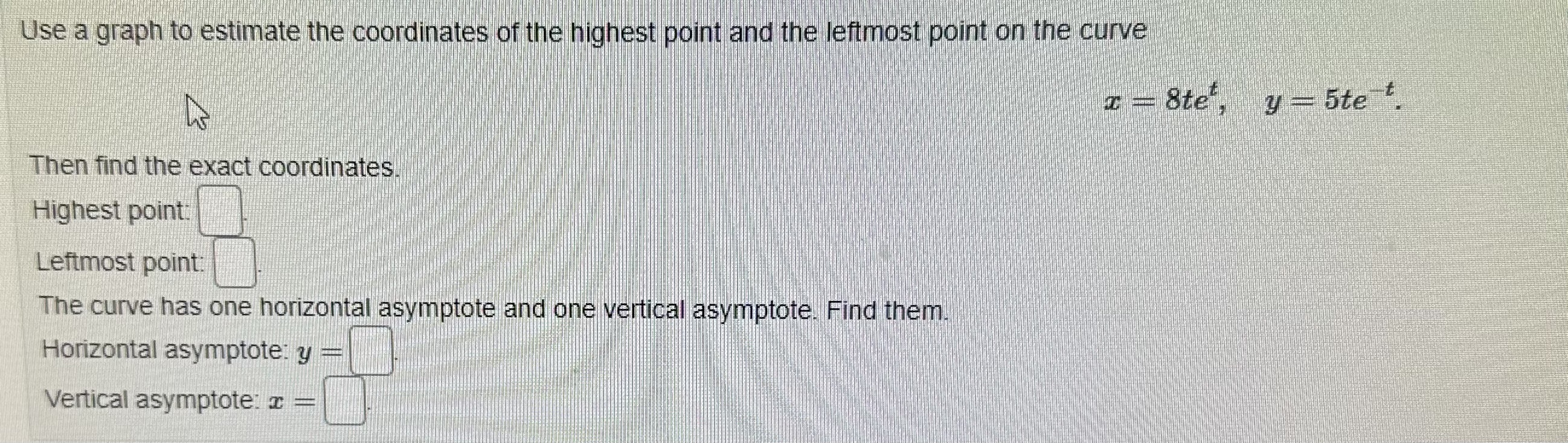Solved Use a graph to estimate the coordinates of the | Chegg.com