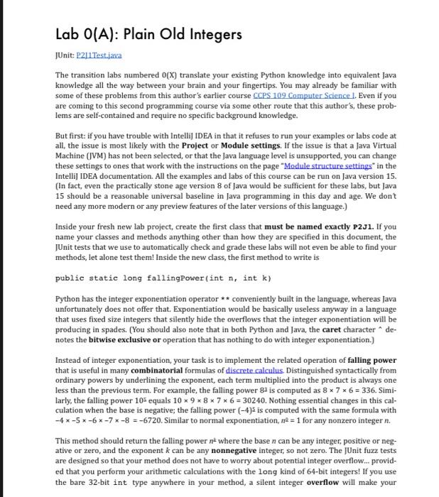Solved JUnit: P2)1Test.java The transition labs numbered | Chegg.com
