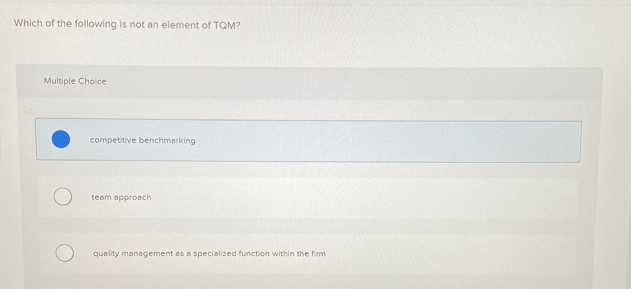 Solved Which of the following is not an element of | Chegg.com