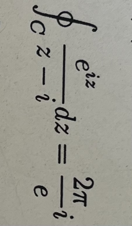 Solved ∫C﻿eizz-idz=2πei Let C be the circle |z| = 2. | Chegg.com
