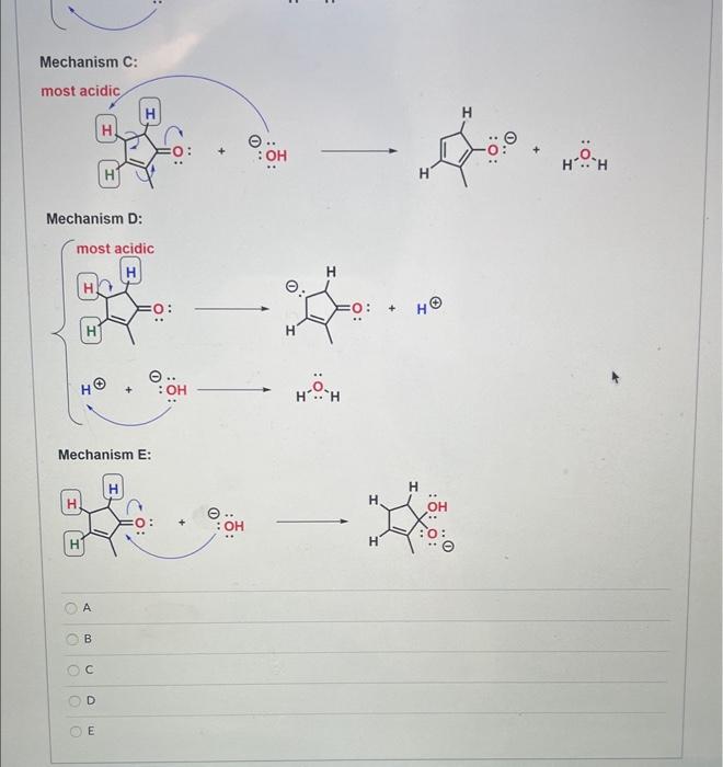 Solved Show the most plausible mechanism for the acid-base | Chegg.com
