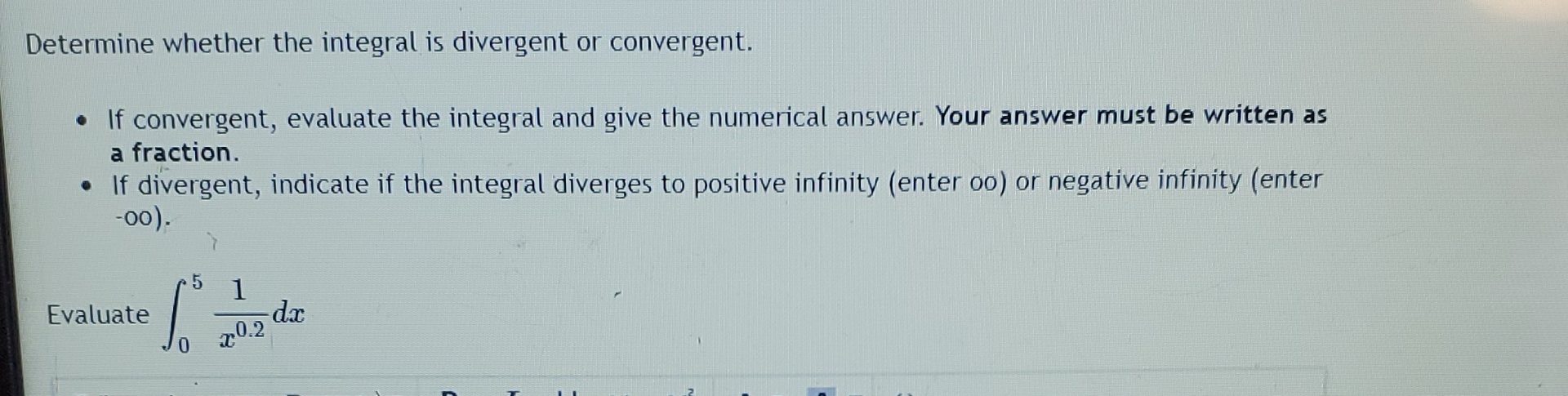 Solved Steps for Determine whether the integral is divergent | Chegg.com