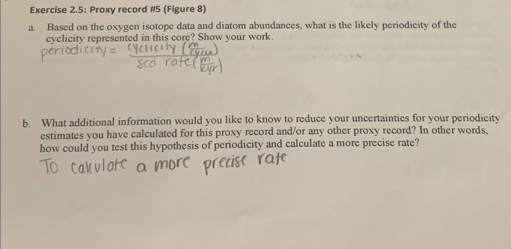 Solved Exercise 2.5: Proxy record #5 (Figure 8)a. ﻿Based on | Chegg.com