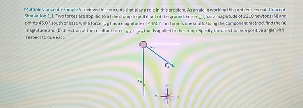 Solved Multiple Concept Example 9 reviews the concepts that | Chegg.com