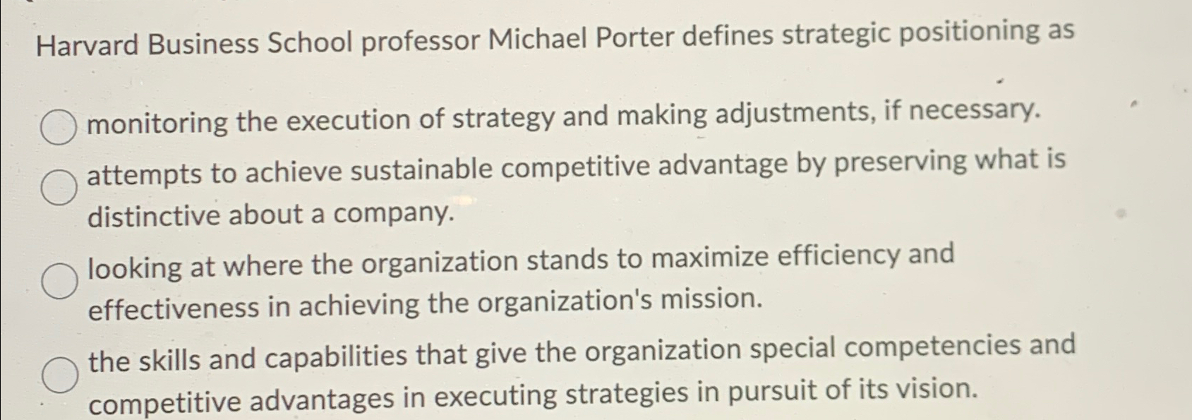 Solved Harvard Business School professor Michael Porter | Chegg.com
