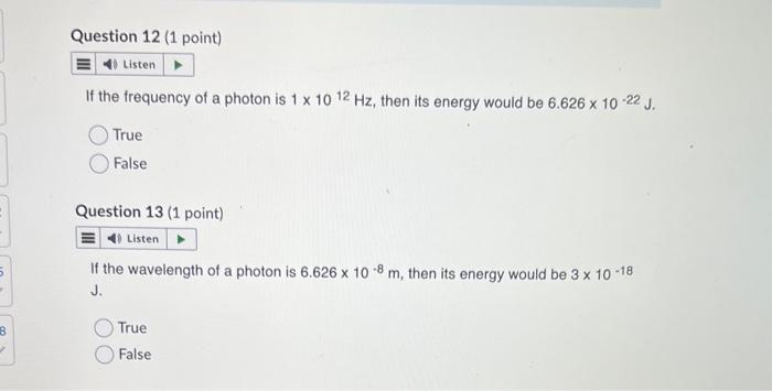 Solved If the frequency of a photon is 1×1012 Hz, then its | Chegg.com