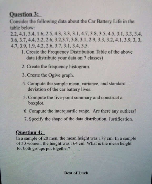 Solved Instructions - The solutions must be typed and | Chegg.com