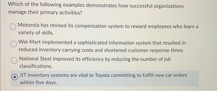Solved Which of the following examples demonstrates how | Chegg.com
