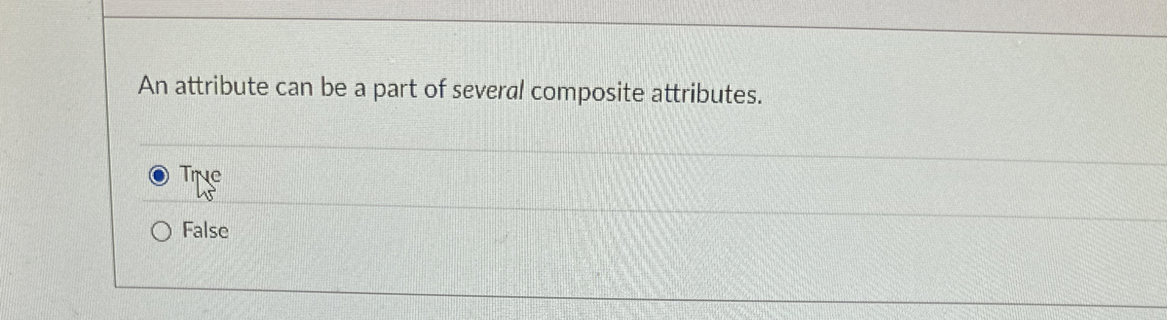Solved An attribute can be a part of several composite | Chegg.com