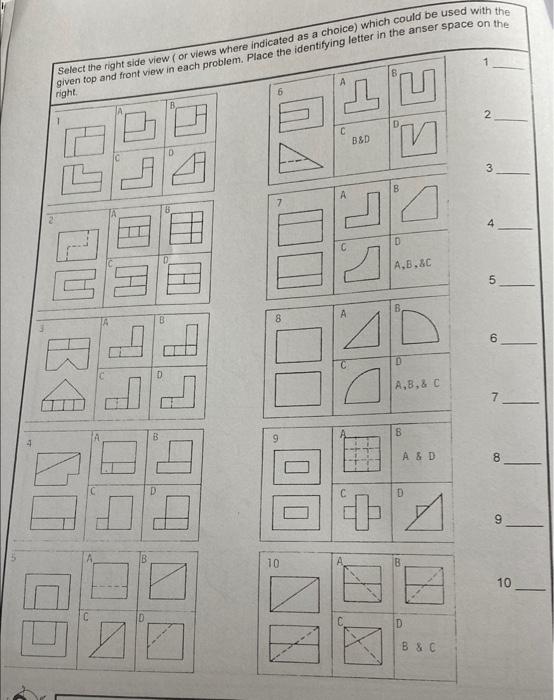 Solved In each of the ten problems below you are given a | Chegg.com