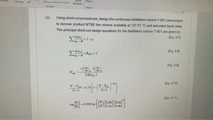 Solved (a) The design equation for the fixed bed reactor is | Chegg.com