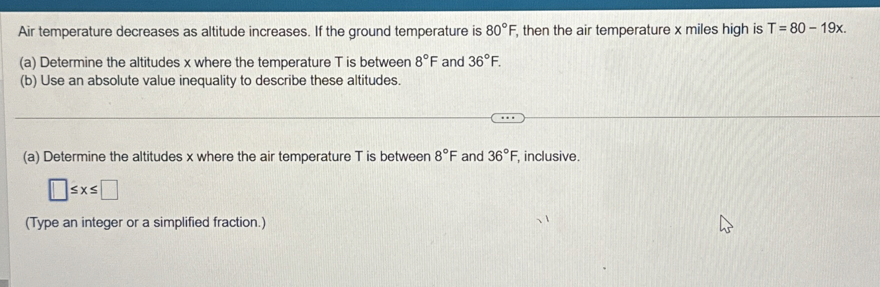 Solved Air temperature decreases as altitude increases. If | Chegg.com