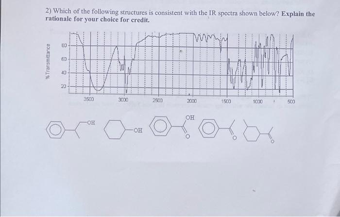 Solved 2) Which of the following structures is consistent | Chegg.com