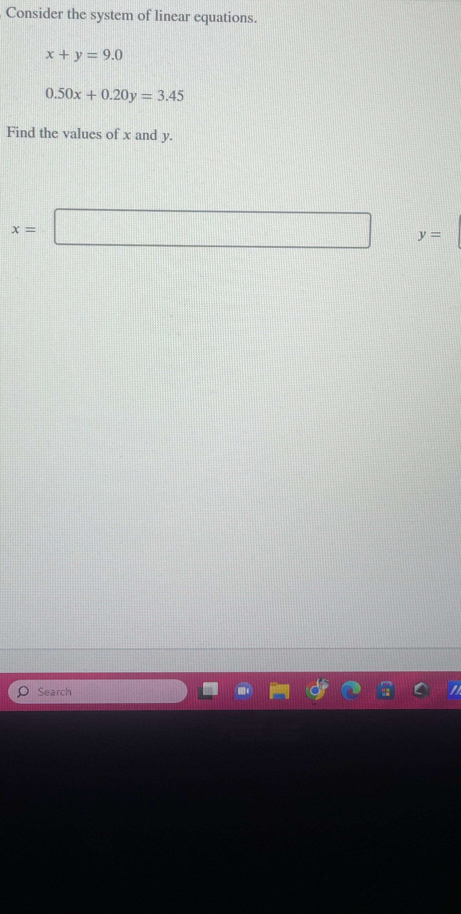 Solved Consider the system of linear | Chegg.com