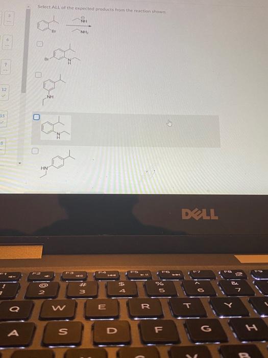 Solved Select all of the expected products in the reaction | Chegg.com