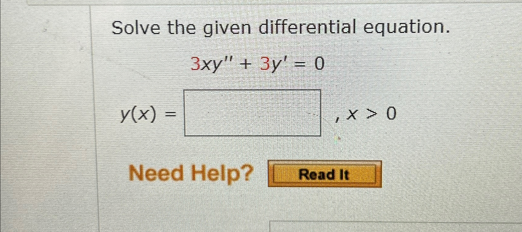 Solved Solve the given differential | Chegg.com