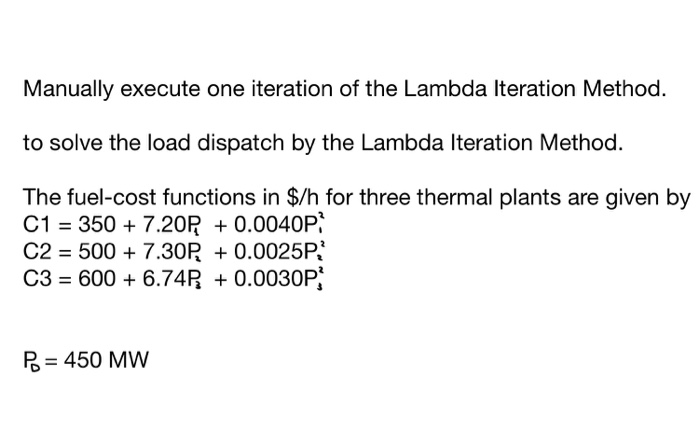 Solved Manually execute one iteration of the Lambda | Chegg.com
