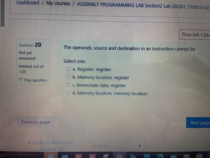 Solved Dashboard / My courses / ASSEMBLY PROGRAMMING LAB | Chegg.com