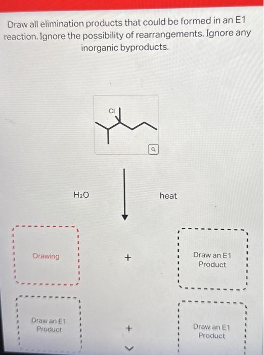 Solved K There are three likely elimination products for | Chegg.com