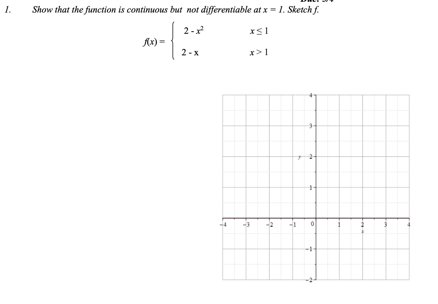 Solved Show that the function is continuous but not | Chegg.com