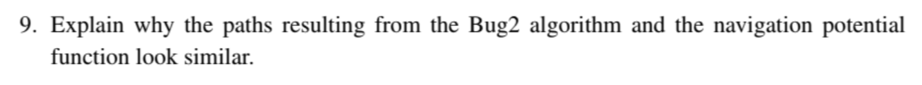Solved Explain Why The Paths Resulting From The Bug2 