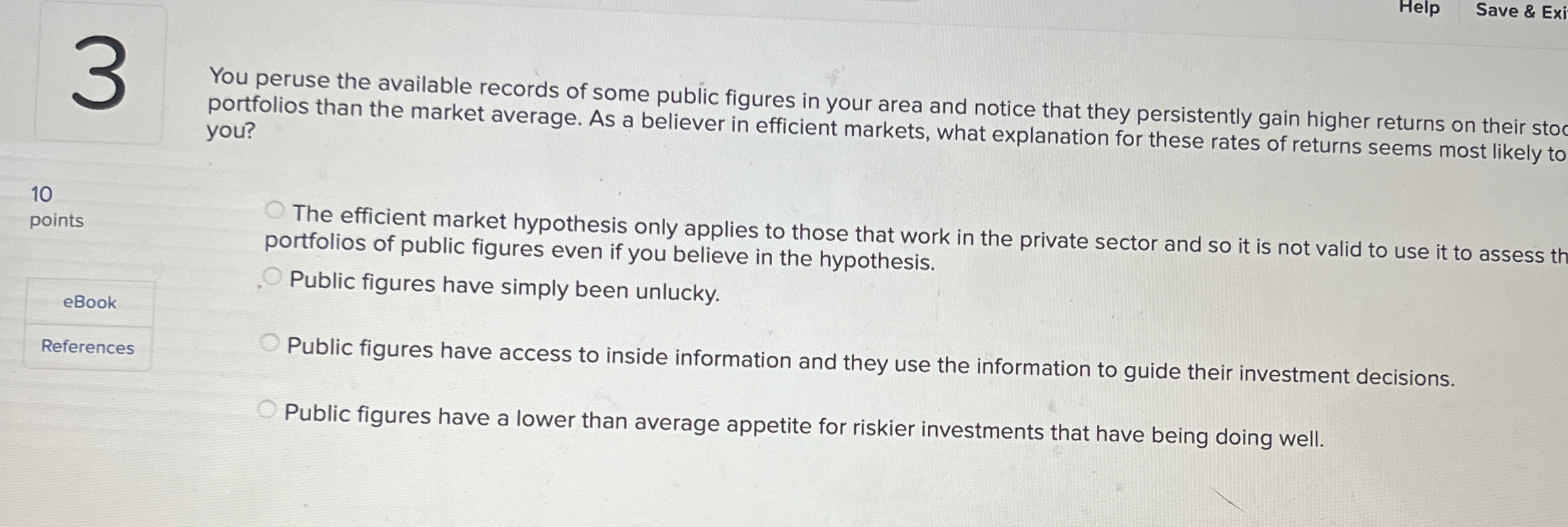 Solved 3HelpSave & ExiYou peruse the available records of | Chegg.com