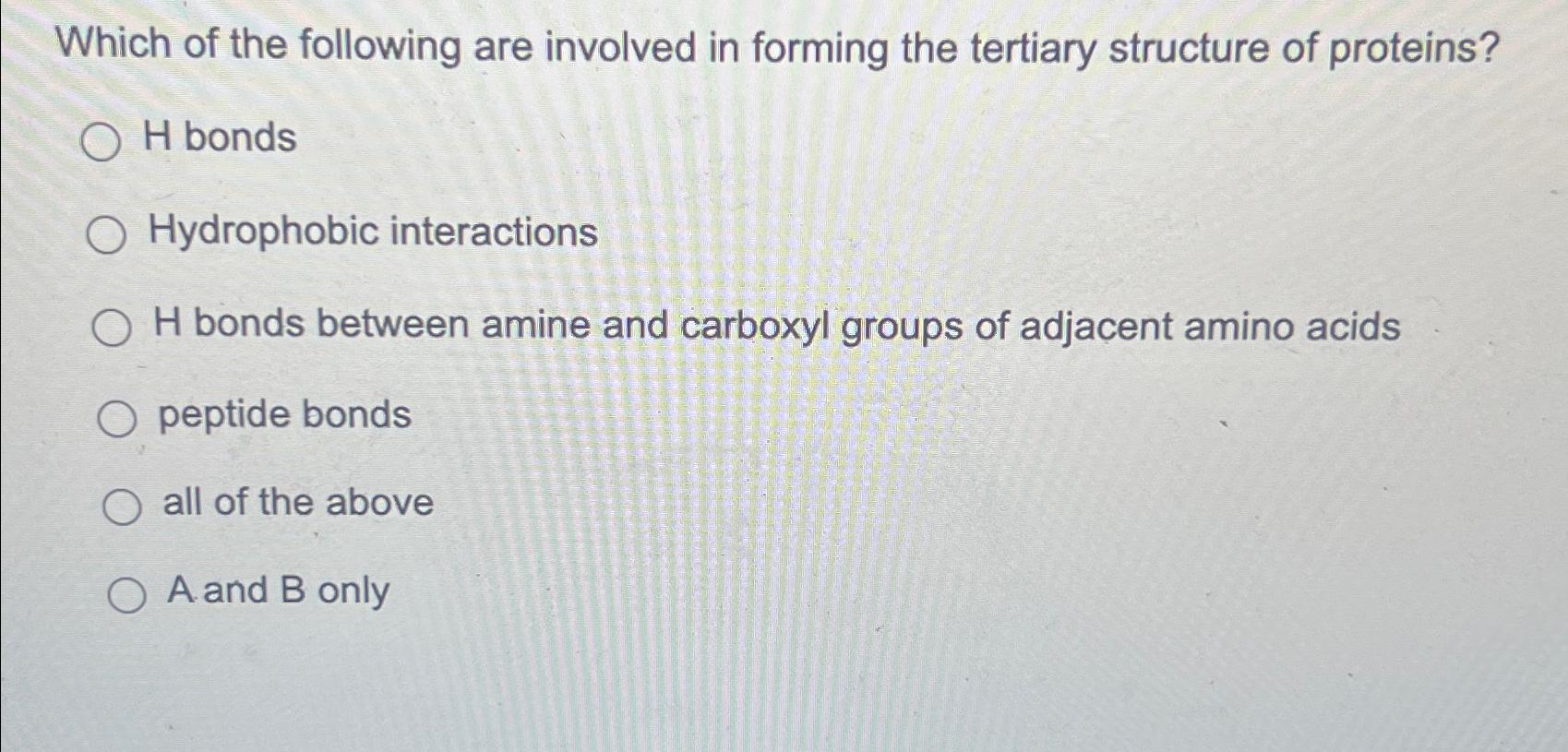 Solved Which of the following are involved in forming the | Chegg.com