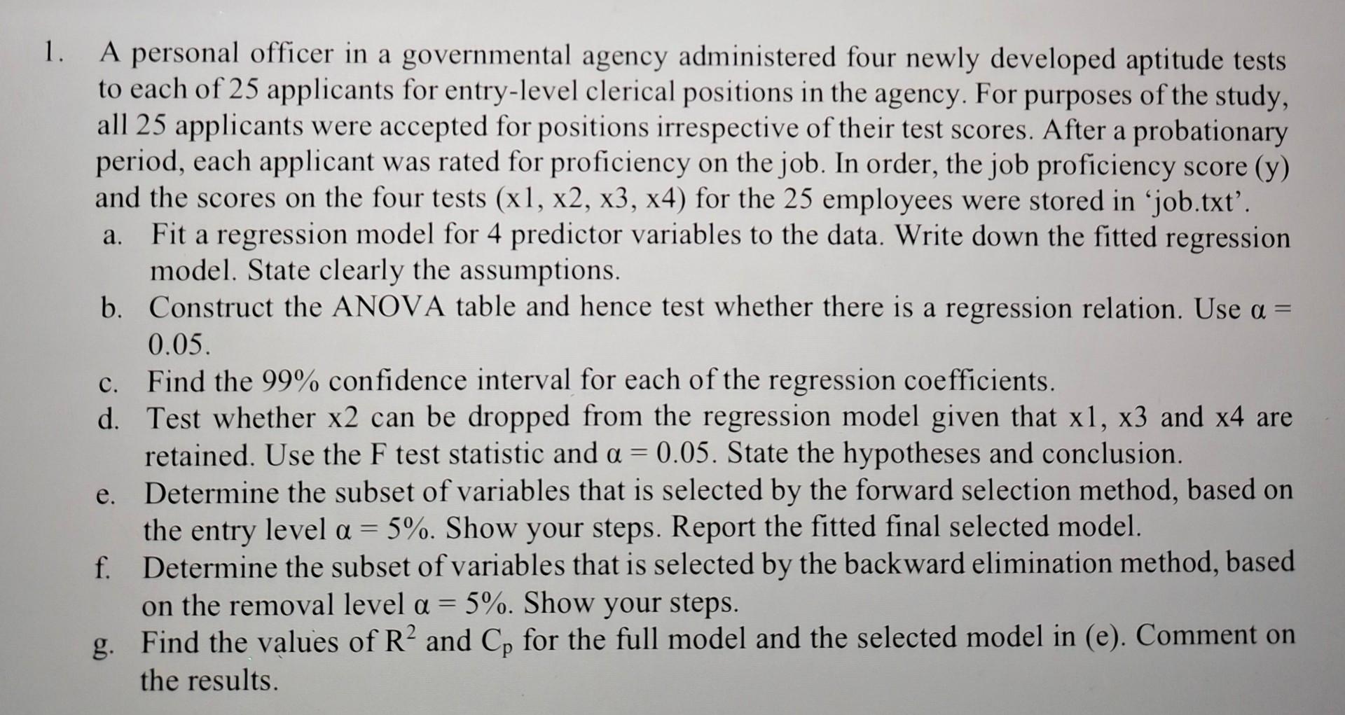 Solved 1. A personal officer in a governmental agency | Chegg.com