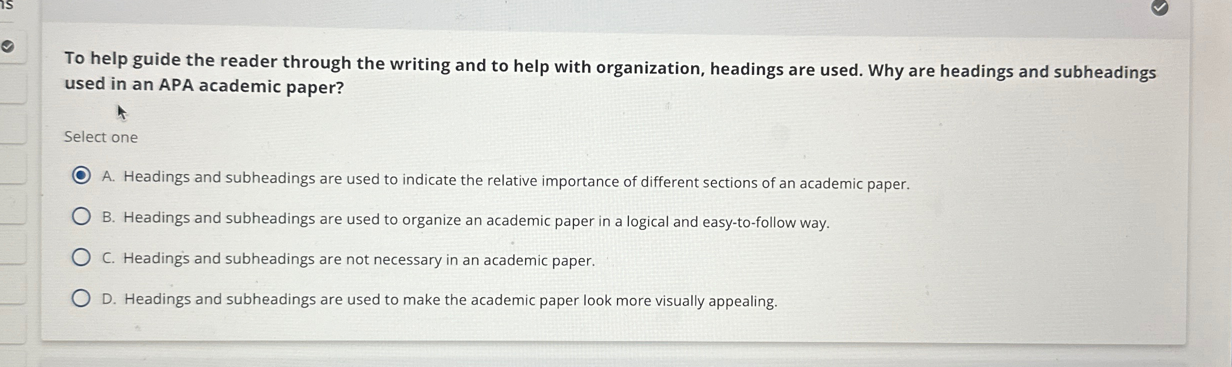 Solved To help guide the reader through the writing and to | Chegg.com