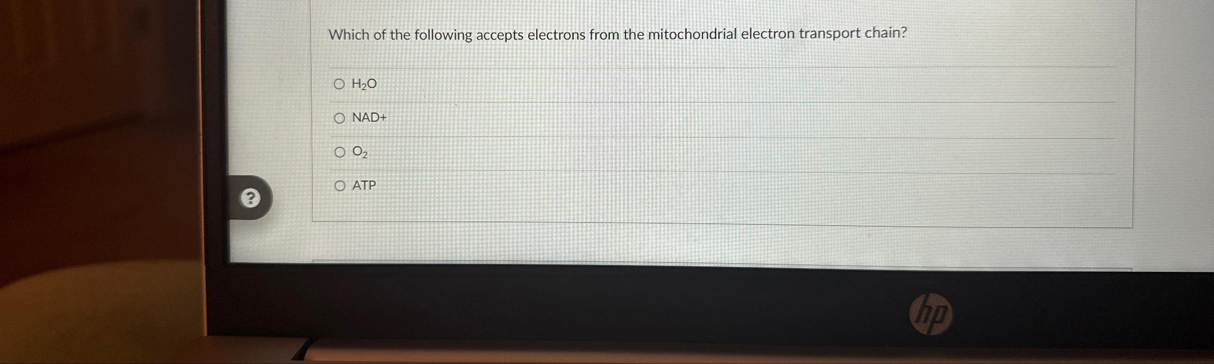 Solved Which of the following accepts electrons from the | Chegg.com