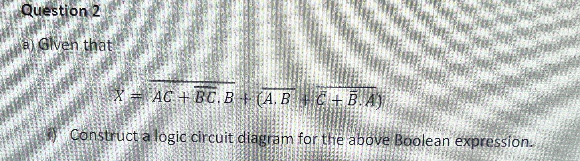 Solved Question 2a) ﻿Given | Chegg.com