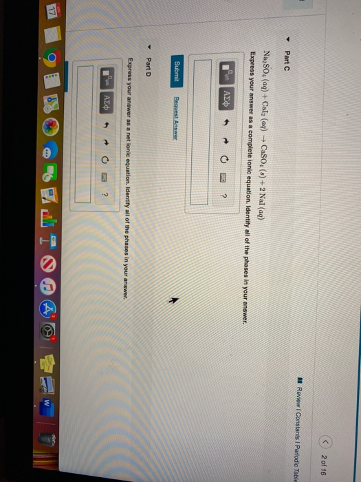Solved 2 of 16 Review | Constants 1 Periodic Table Part C | Chegg.com