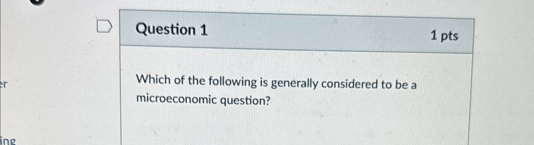 Solved Question 11 ptsWhich of the following is generally | Chegg.com Solved Question 11 ptsWhich of the following is generally | Chegg.com