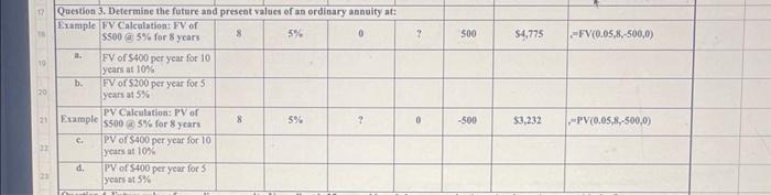 Solved TVM Assigrinent Time Value of Money Assignment Answer | Chegg.com