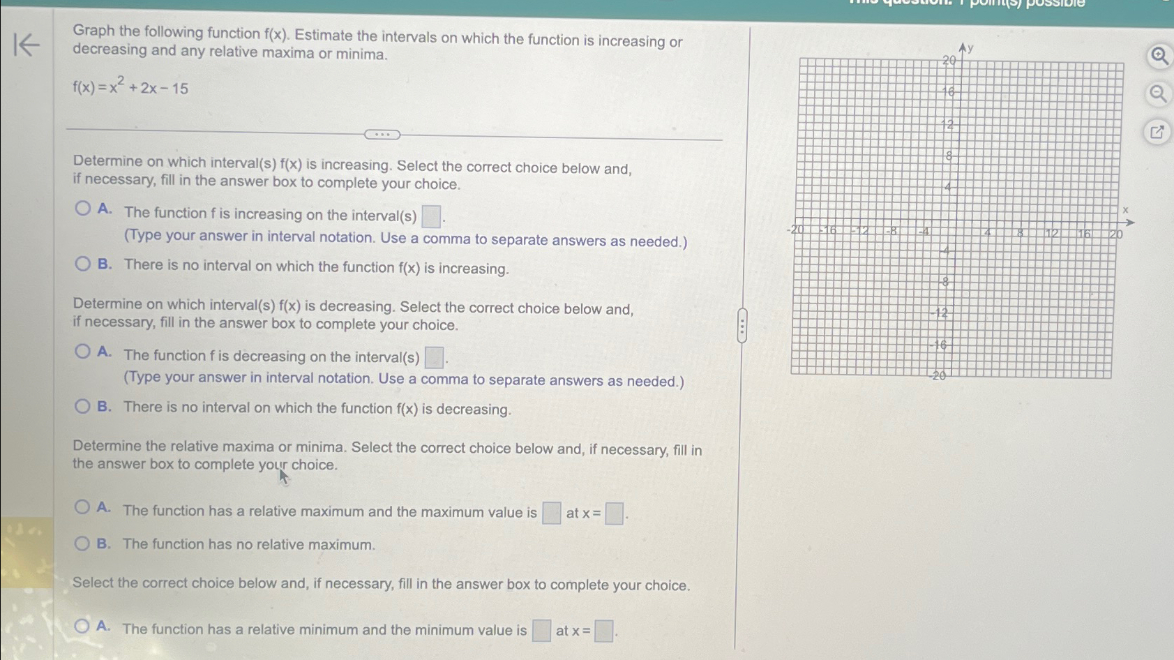 Solved Graph the following function f(x). ﻿Estimate the | Chegg.com
