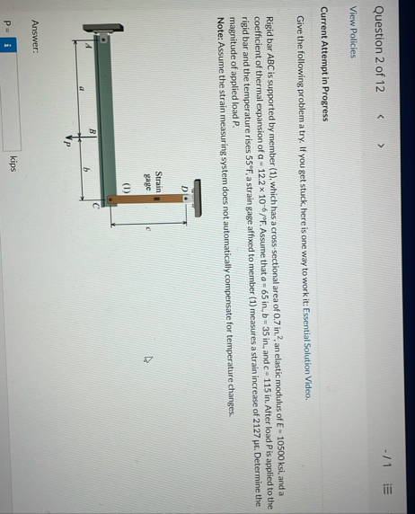Solved Question 2 ﻿of 12-11View PoliciesCurrent Attempt in | Chegg.com