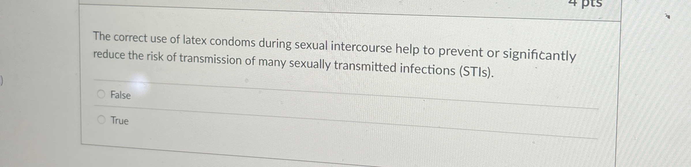 Solved The correct use of latex condoms during sexual | Chegg.com