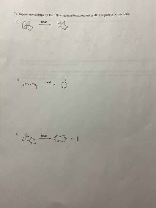 Solved Propose mechanisms for the following transformations | Chegg.com