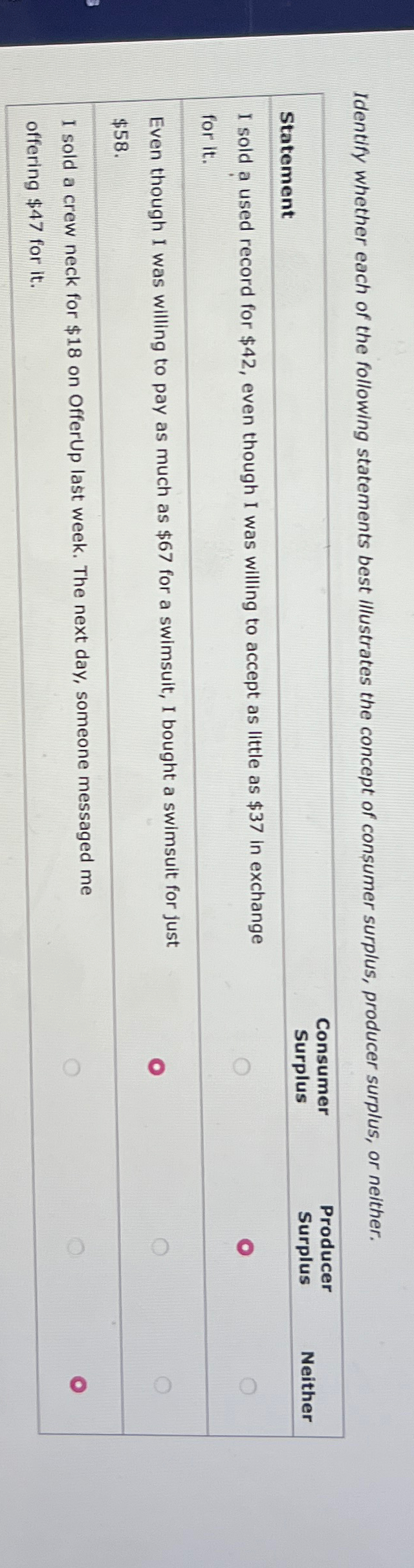 Solved Identify whether each of the following statements | Chegg.com