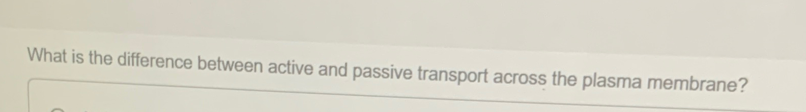 Solved What is the difference between active and passive | Chegg.com