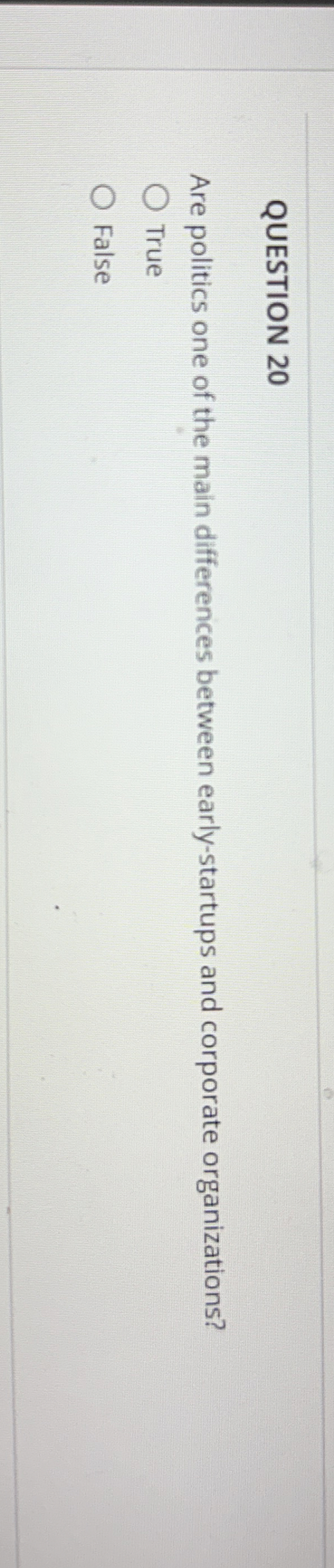 Solved QUESTION 20Are politics one of the main differences | Chegg.com