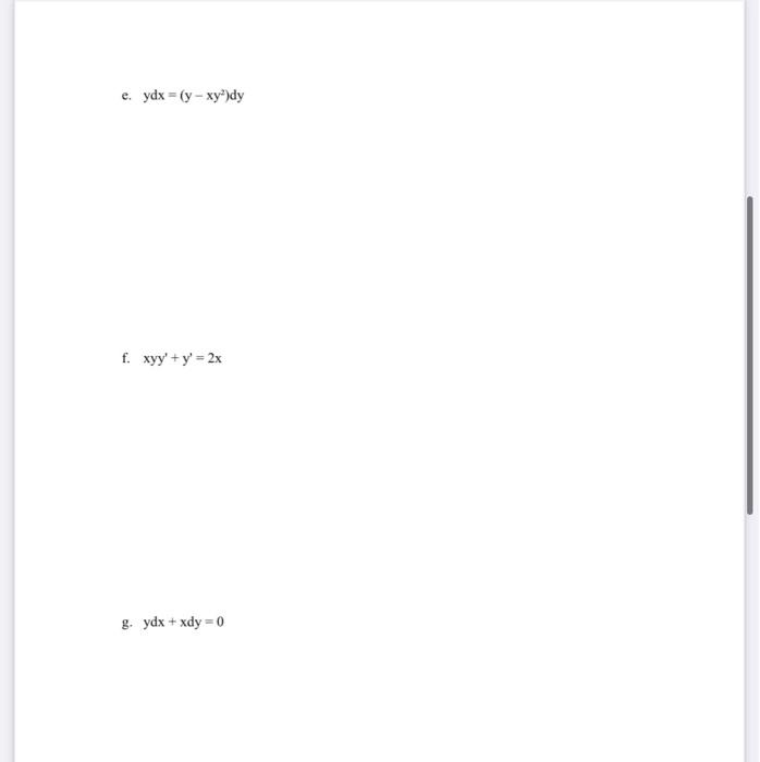 Solved (x+1)dxdy=10−y dxdy=xx−y | Chegg.com
