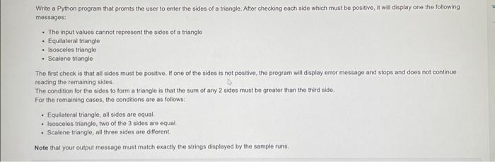 Solved Write a Python program that promts the user to enter | Chegg.com