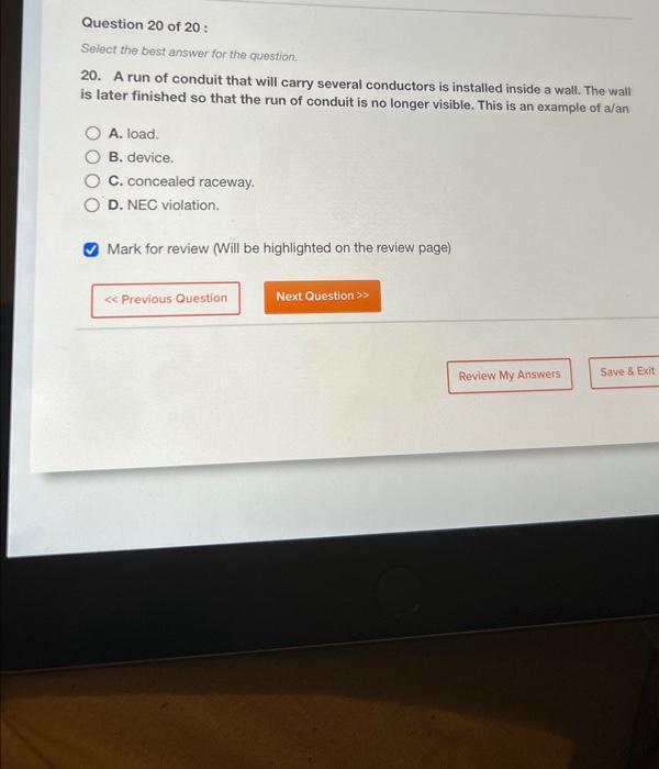 Solved 20. A run of conduit that will carry several | Chegg.com