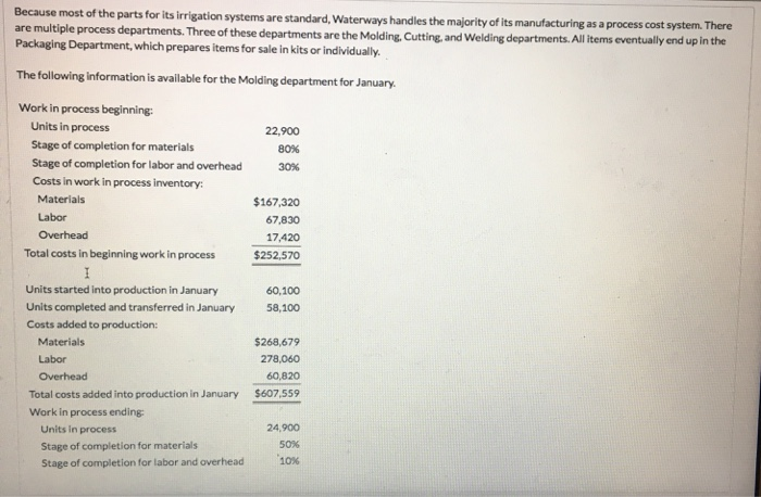 Solved Prepare A Production Cost Report For Waterways Chegg solved-prepare-a-production-cost-report-for-waterways-chegg