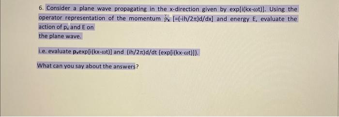 Solved operator representation of the momentum | Chegg.com