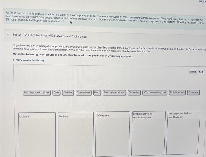 Solved All life is cellular, that is organisms either are a | Chegg.com