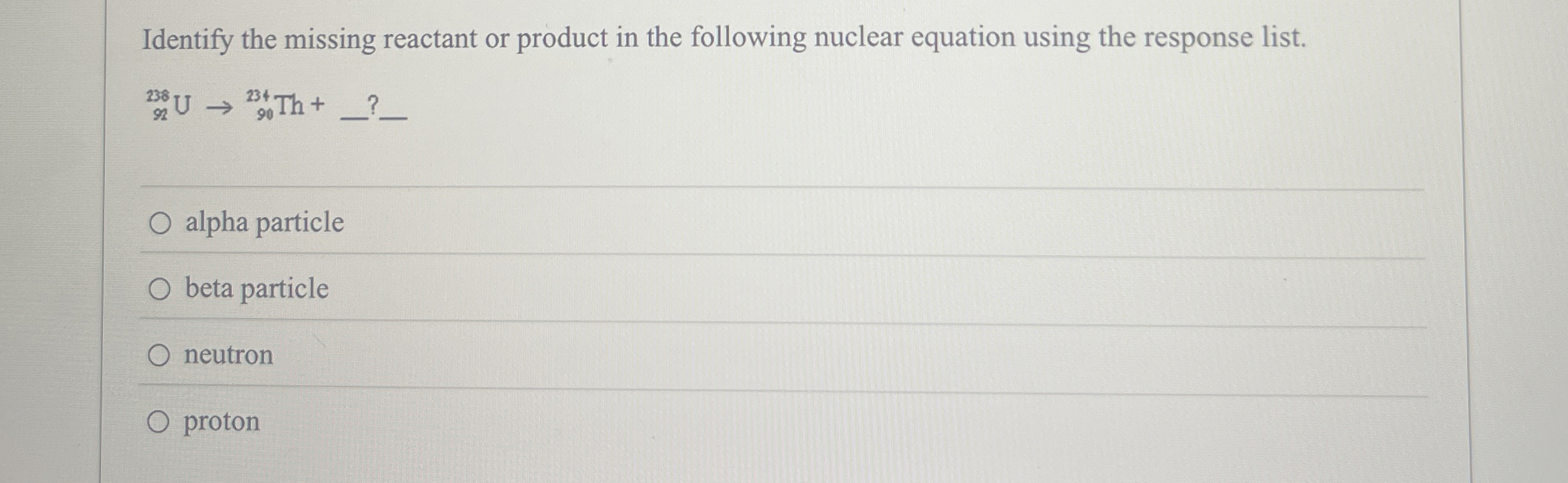 Solved Identify the missing reactant or product in the | Chegg.com