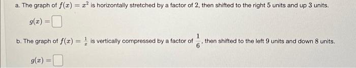 Solved Performing a Sequence of Transformations For each of | Chegg.com